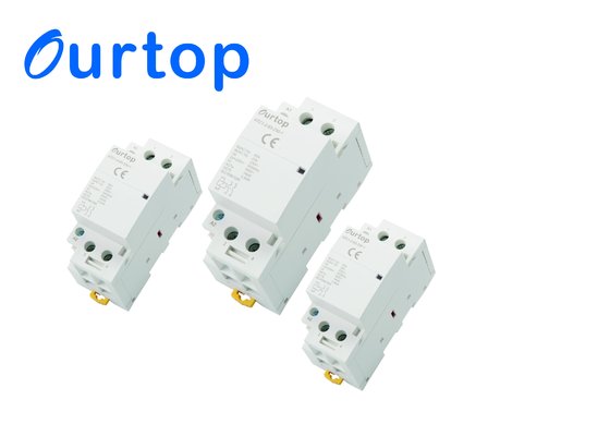 Electrical 4 Pole Contactor 220V Coil , Household DIN Rail AC Contactor 4NC Contact