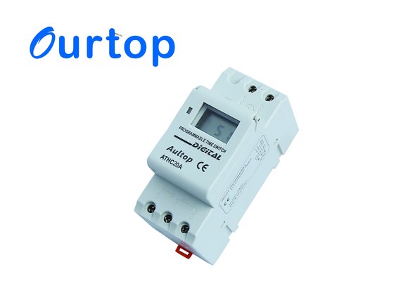 Automatic Din Rail Programmable Digital Timer Switch With LCD Display