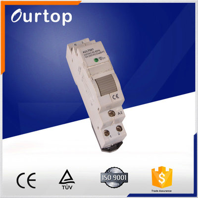 16A Electronic Din Rail Impulse Latching Relay Self Locking 12VAC/DC 24VAC/DC