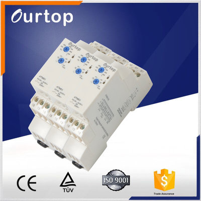 Din Rail Mounted Multifunction Timer Relay , SPDT 1NO + 1NC Off Delay Timer Relay