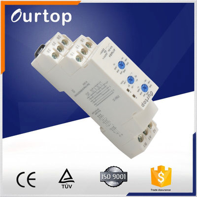 Din Rail Adjustable Modular Time Relay With Control Signal DPDT 2NO+2NC