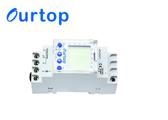 200 - 260vac Din Rail Mounted Digital Timer 1 Channel Din Rail Installation