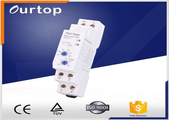 600W Rated Voltage Staircase Timer Switch , CE Din Rail Digital Timer Switch