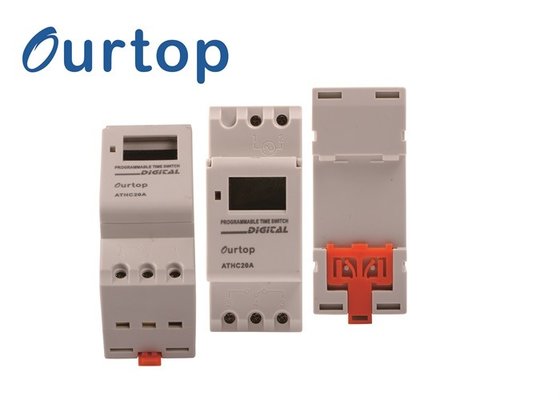 CE Digital On Off Timer Switch Weekly Programmable Approx 150G DIN Rail Mounting