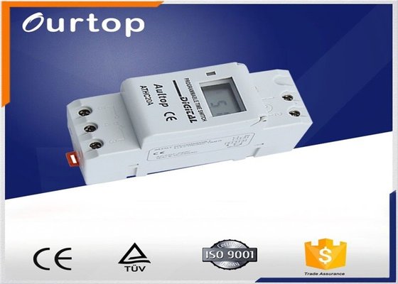 Din Rail Programmable Electronic Timer Switch , On Off Timer Switch North 1 ~ 66 º South 1 ~ 66 º