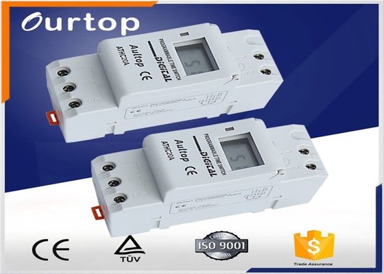 Din Rail Programmable Electronic Timer Switch , On Off Timer Switch North 1 ~ 66 º South 1 ~ 66 º