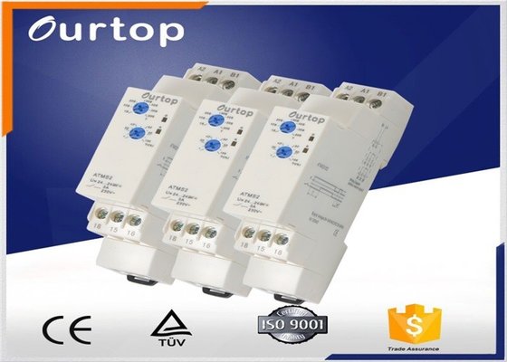 18mm Wide Multifunction Timer Relay , Staircase Light Time Switch Multi Voltage