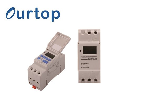 Gray Programmable Digital Timer Switch With 35 ~ 85% Rh Ambient Humidity