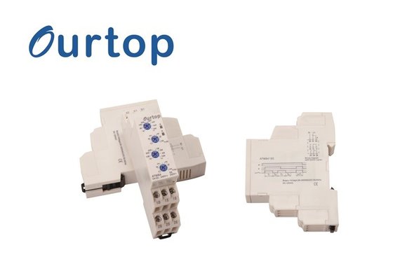 Green Led Din Rail Timer Relay , Dpdt Time Delay Relay Max 200ms Reset Time