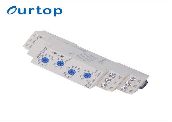 Green Led Din Rail Timer Relay , Dpdt Time Delay Relay Max 200ms Reset Time