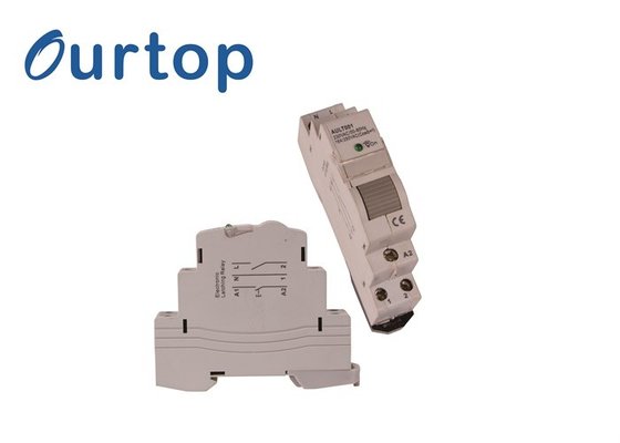 DIN Rail 35mm Mounting DIN Rail Latching Relay 230VAC 50 - 60Hz Rated Voltage