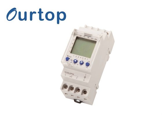 Two Changeover Switch Din Rail Timer Switch / Lcd Timer Switch Custom Color