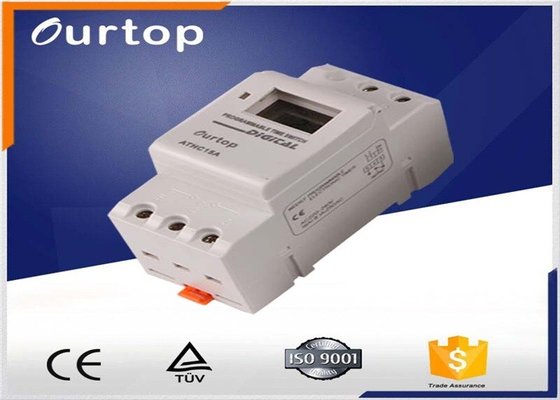 DIN rail mounting Programmable Digital Timer Switch 18 on 18 off/18 times pulse IEC test report