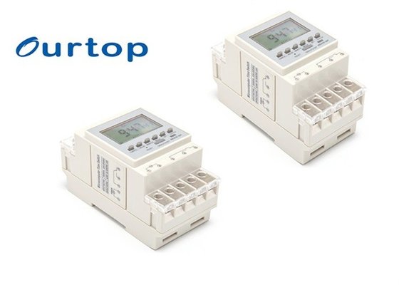 1 Changeover Programmable Digital Timer Switch DIN Rail Mounting ISO 9001 Certificate