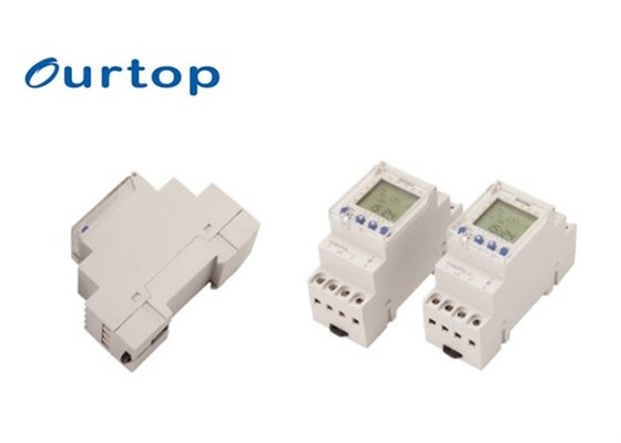 Din Rail Mounted Electronic Timers / Din Rail Mounted Digital Timer Quartz Time Basis