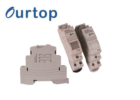 1NO Contact Configuration DIN Rail Latching Relay Longer Mechanical And Electrical Life