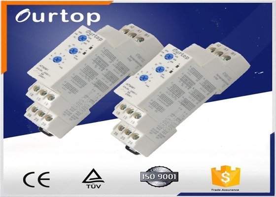 Multi Function Time Delay Relay 18mm Wide Red LED 35mm Rail Mounting