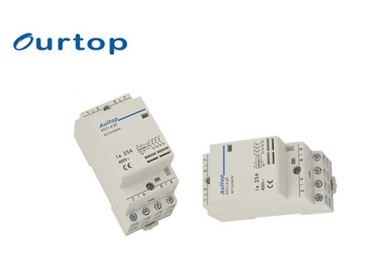 Durable Din Rail Contactor 15A Ac7b 2NO Contact 2,200 VAC Between Contacts Coils