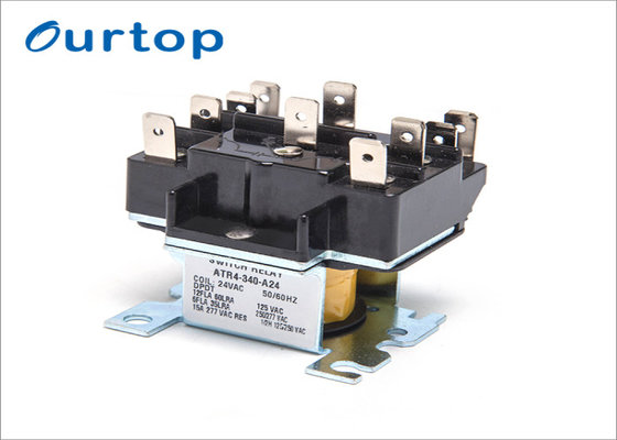 Air Conditioner Fan Relay Quick Connect , 2 Pole Relay Switch For Central Air Conditioner