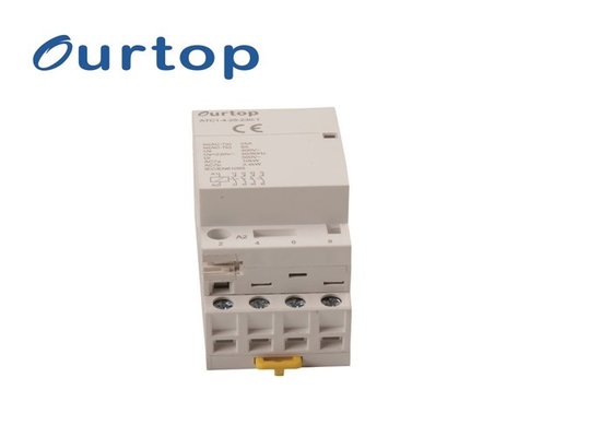 25A Din Rail Contactor 4NC Contact 2200VAC No Shunt Between Open Contacts