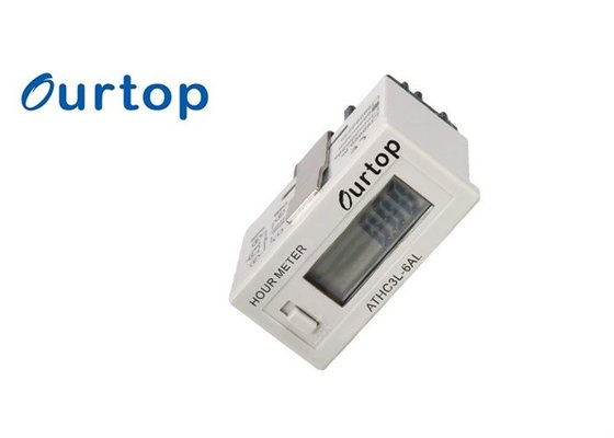 6 Bit Mechanical Digital Running Hour Meter Counter , Industrial Waterproof Hour Meter