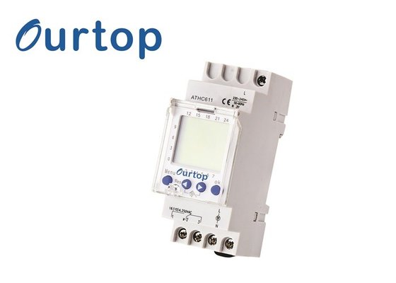 220-240VAC Programmable Din Rail Mounted Digital Timer Switch 50-60Hz 1 Minute