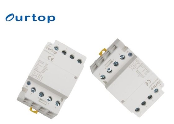Household Electrical 4 Pole Normally Open Contactor 63 Amp AC Modular Contactor