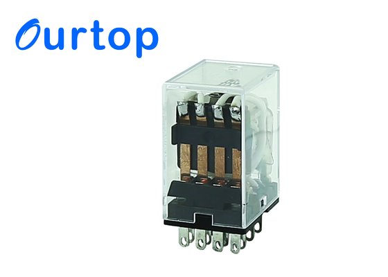 Industrial Plug In Style Electromagnetic Relay PCB Terminals With LED Indicator