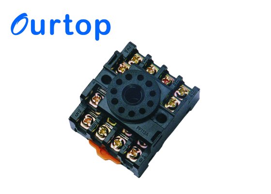 Din Rail Power Relay Socket Base For Relay MK3P 300VAC 10A Heavy Duty