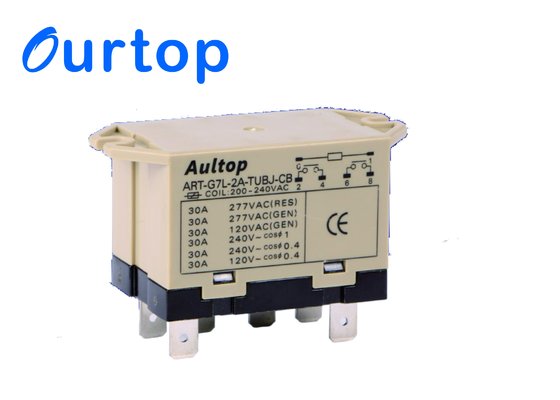 High Capacity Electric Air Conditioner Relay Switch , AC Fan Relay Switch 6 Pin 250VAC