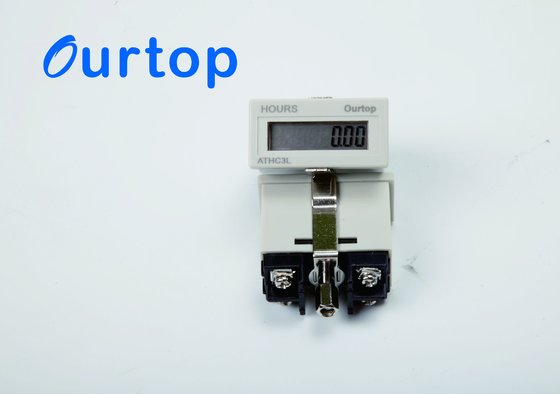 Mechanical Digital Hour Meter Counter / Run Time Counter Panel Reset With Lock