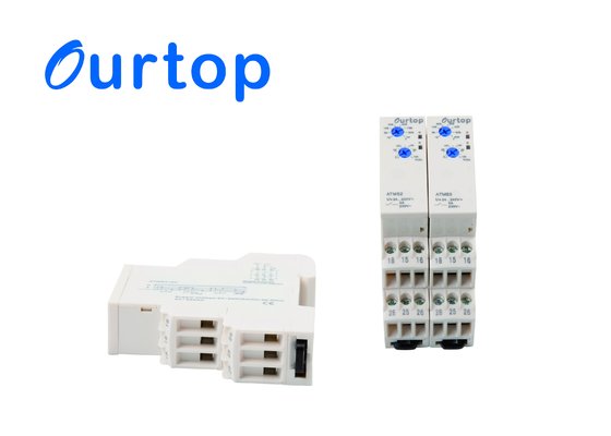 SPDT Multifunction Timer Relay1NO + 1NC 0.05 Sec To 60 Sec With 35mm Rail Mounting