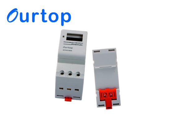 24hr 7 Day Programmable Digital Timer Switch DIN Rail Mounted 24-240VAC/DC