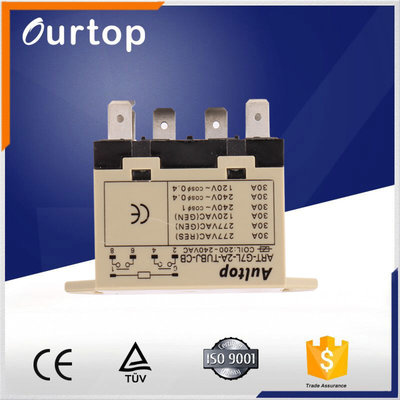 High Capacity Electric Air Conditioner Relay Switch , AC Fan Relay Switch 6 Pin 250VAC