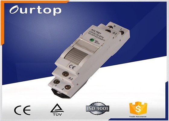 Gray Color Mechanical Latching Relay 24vdc , Spst Latching Relay CE Certified
