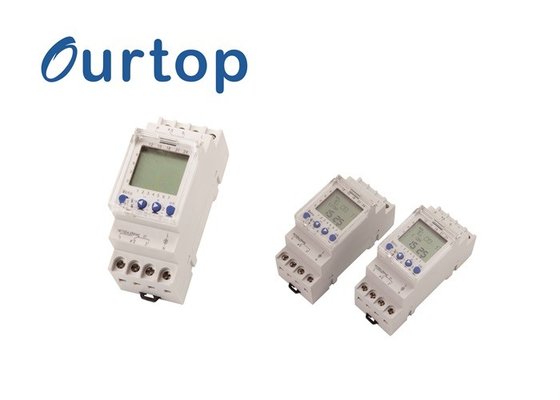 2300W Din Rail Mounted Electronic Timers Lithium Battery 3 Years Power Reserve