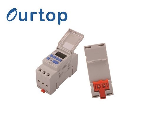 Gray Programmable Digital Timer Switch With 35 ~ 85% Rh Ambient Humidity