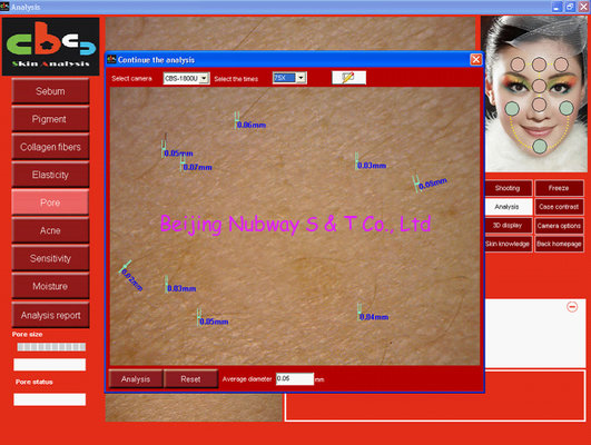 Automatic Skin Test, CE Approved Skin Analyzer Beauty Machine, 3D Digital Skin Test System