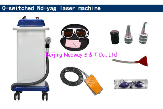 Nd-Yag Laser Tattoo Removal Machine,1064nm and 532 nm Multifunctional Machine on Hot Sales