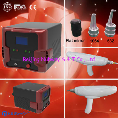 Nd-Yag Laser Tattoo Removal Machine,1064nm and 532 nm Multifunctional Machine on Hot Sales