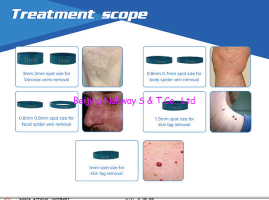 2017 latest 980nm diode laser spider vein/ skin tag removal machine