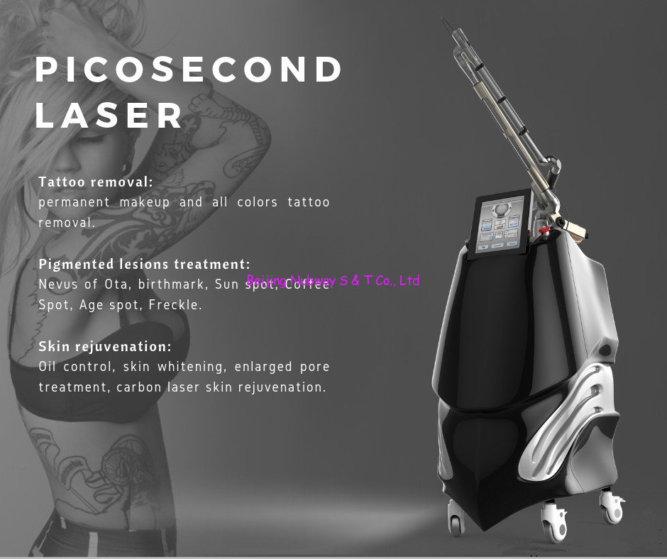 Best Selling  with CE FDA approved 755nm 1064nm Picosure Laser machine for all kinds if colors tattoo removal Machine