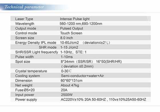 Best Quality IPL SHR Fast Hair Removal/Skin Rejuvenation System NBW-SHR212