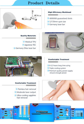 Germany 808nm 810nm Semi-conductor Diode Laser Permanent Hair Removal Machine NBW-L131