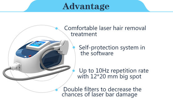 Large Energy Portable 808nm Diode Laser Hair Removal Machine NBW-L121
