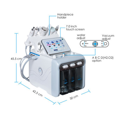 6 in 1 Hydrogen Oxygen Water Hydro Dermabrasion Spa Machine Facial Moisturizing Spray Equipment