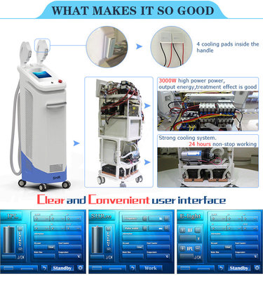 Best Supplier Two Handles IPL SHR Hair Removal/Skin Rejuvenation System NBW-SHR212