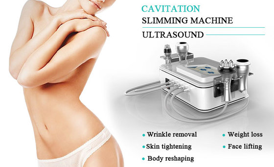 Cosmetic Spa Portable Ultrasonic RF And Cavitation Slimming Machine 110V/60HZ