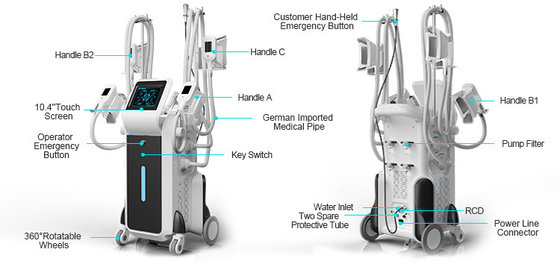 Meticulously-designed!!! The most featured Cryolipolysis Slimming Machine with four cryo handles