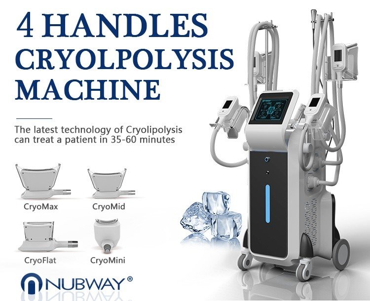 2018 Newly-released!!! The most featured Cryolipolysis Slimming Device four cryo handle can work simulated